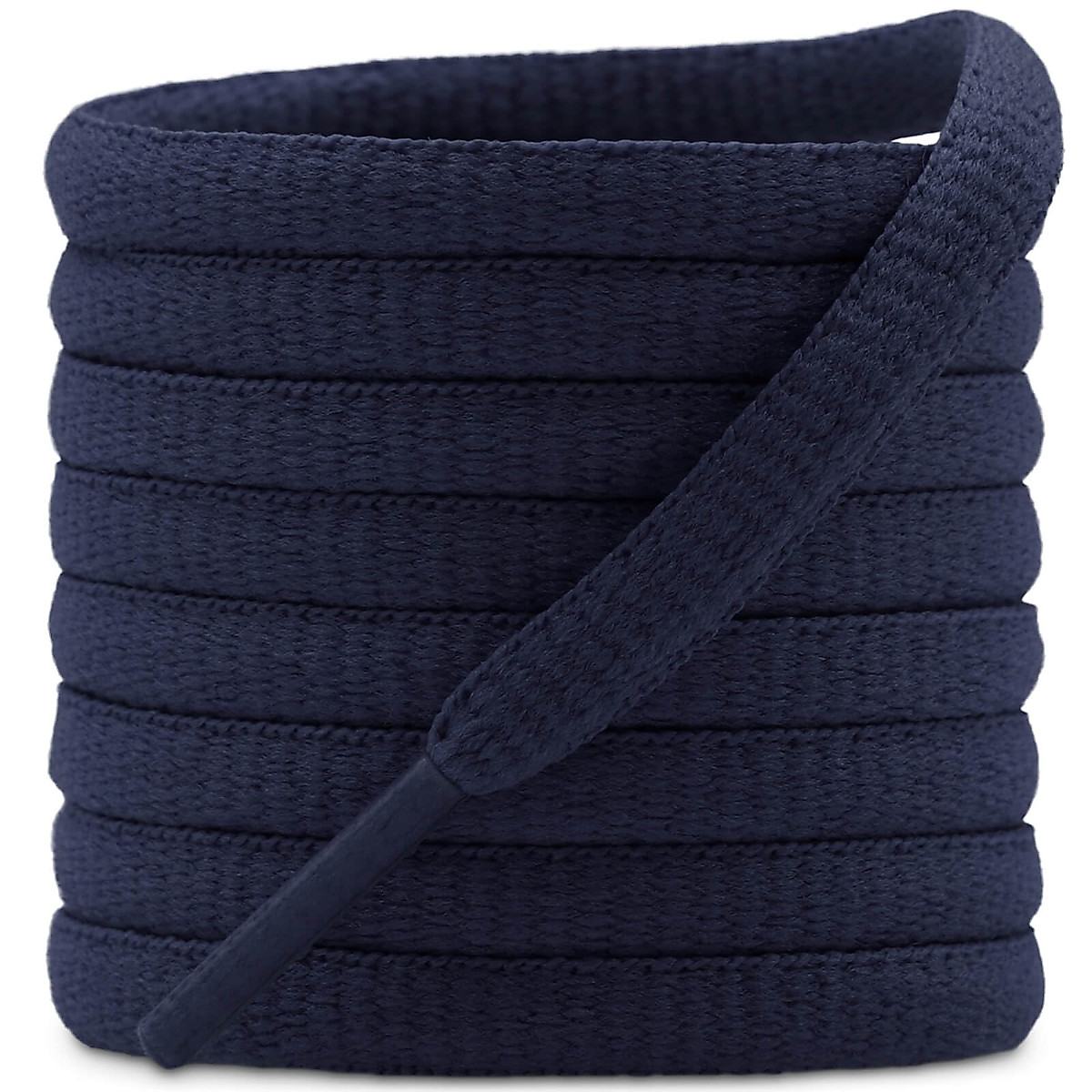 DELELE 2Pair Oval Shoes laces 42 Colors Half Round 1/4" Athletic ShoeLaces for Sport/Running Shoes Shoe Strings Navy Blue -45 inch