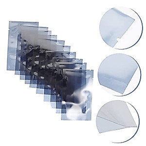 STOBOK 400 Pcs Anti-static Bag Computer Accessories Electronic Accessories Outdoor Accessories Tiny Bag Electronic Organizer Bag Dime Bag Composite Material Grey Professional Package Bag