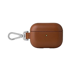 Native Union Leather Case for AirPods Pro with Clip – Handcrafted Fully-Wrapped Genuine Italian Leather case – Compatible with Wireless Chargers – Compatible with AirPods Pro, Airpods Pro 2 (Tan)