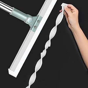 Silicone Broom | Multifunctional Hair Sweeping Tool with Retractable Handle | Floor Squeegee Scrubber for Living Room, Living Room Cleaning Tool, Kitchen, and Bathroom Cleaning Tasks