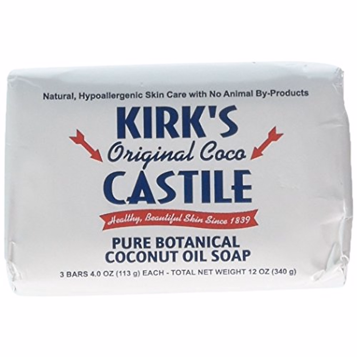 Kirk's Natural Castile Soap, Original, 4 Oz, Pack of 3