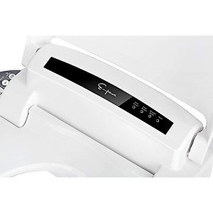 Empava Elongated Smart Bidet Heated Toilet Seat with Warm Air Dryer and Temperature Controlled Wash Functions in White