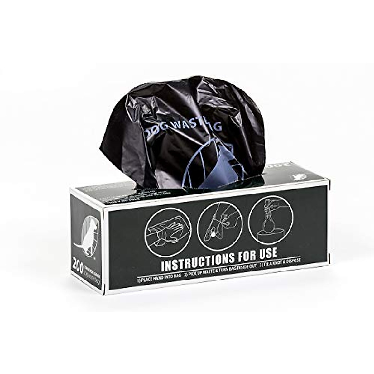 Commercial Grade Dog Waste Bags - 200 bags/1 roll - Same bags you find in public dog waste dispensers