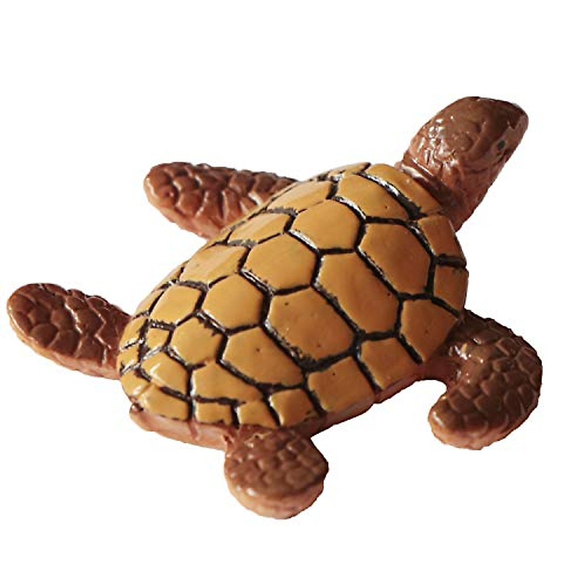 10 Pack Sea Turtle Miniature Turtle Statue Resin Figurines Fairy Garden Accessories Cake Toppers Decorations DIY for Succulent Planter Moss Landscape Terrarium Home Outdoor Décor (10, Sea Turtle)