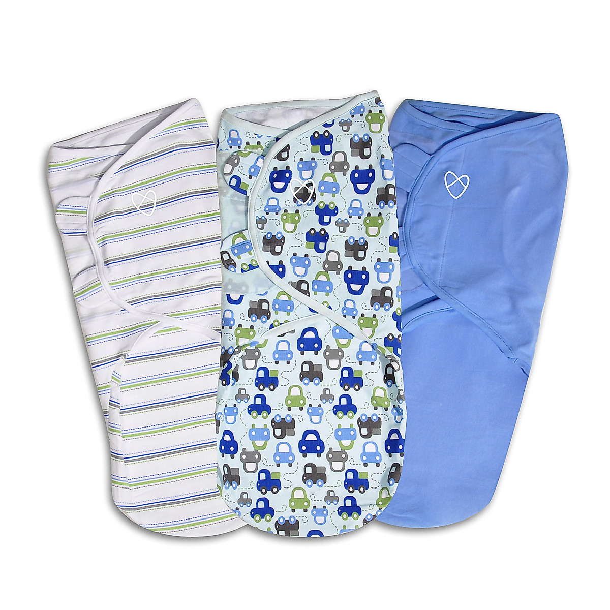 SwaddleMe Original Swaddle – Size Large, 3-6 Months, 3-Pack (Graphic Car)