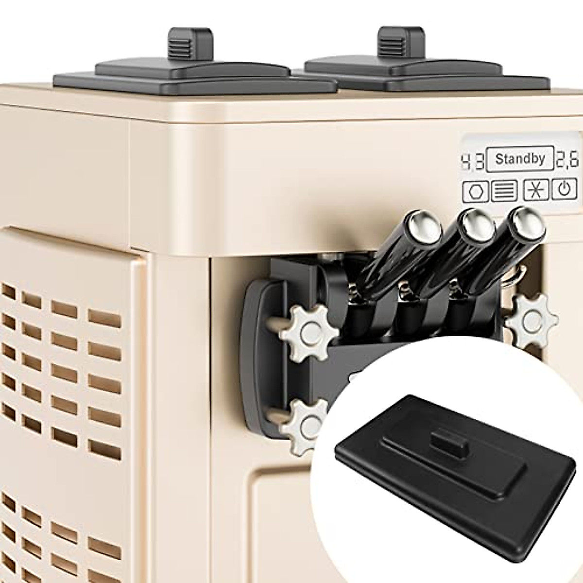 UPKOCH Ice Cream Machine Cover Ice Cream Maker Upper Lids Portable Ingredients Bucket Cover Yogurt Machine Parts for Kitchen Small Appliance Accessories