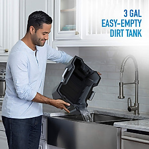 Hoover Utility ONEPWR 3 Gallon Wet Dry Cordless Vacuum Cleaner, High Power, BH57105, White