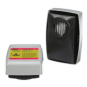 3M Respirator Cartridge Filter, Hydrogen Fluoride, Lead, Asbestos, Cadmium, Arsenic, MDA, Metal Welding, Soldering, Brazing, Torch Cutting, Pouring, P100, 7093C, 6 Pairs (12 Each)