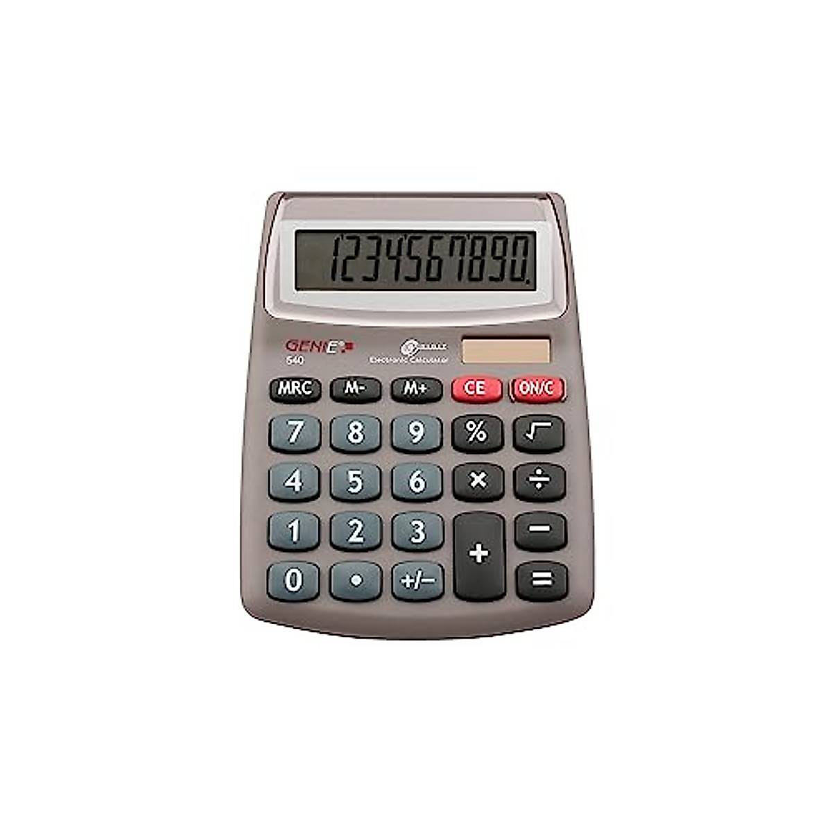 Genie 540 Elegant Designer Desktop Calculator 10 Digits Timeless Design Silver