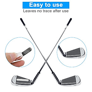 Cosmos 20 Pcs Golf Weight Tape Golf Weighted Lead Tape Golf Clubs Adhesive Lead Tape Strips for Adding Swing Weight Practice & Training for Wood Iron Putter Clubs Head and Tennis Racket