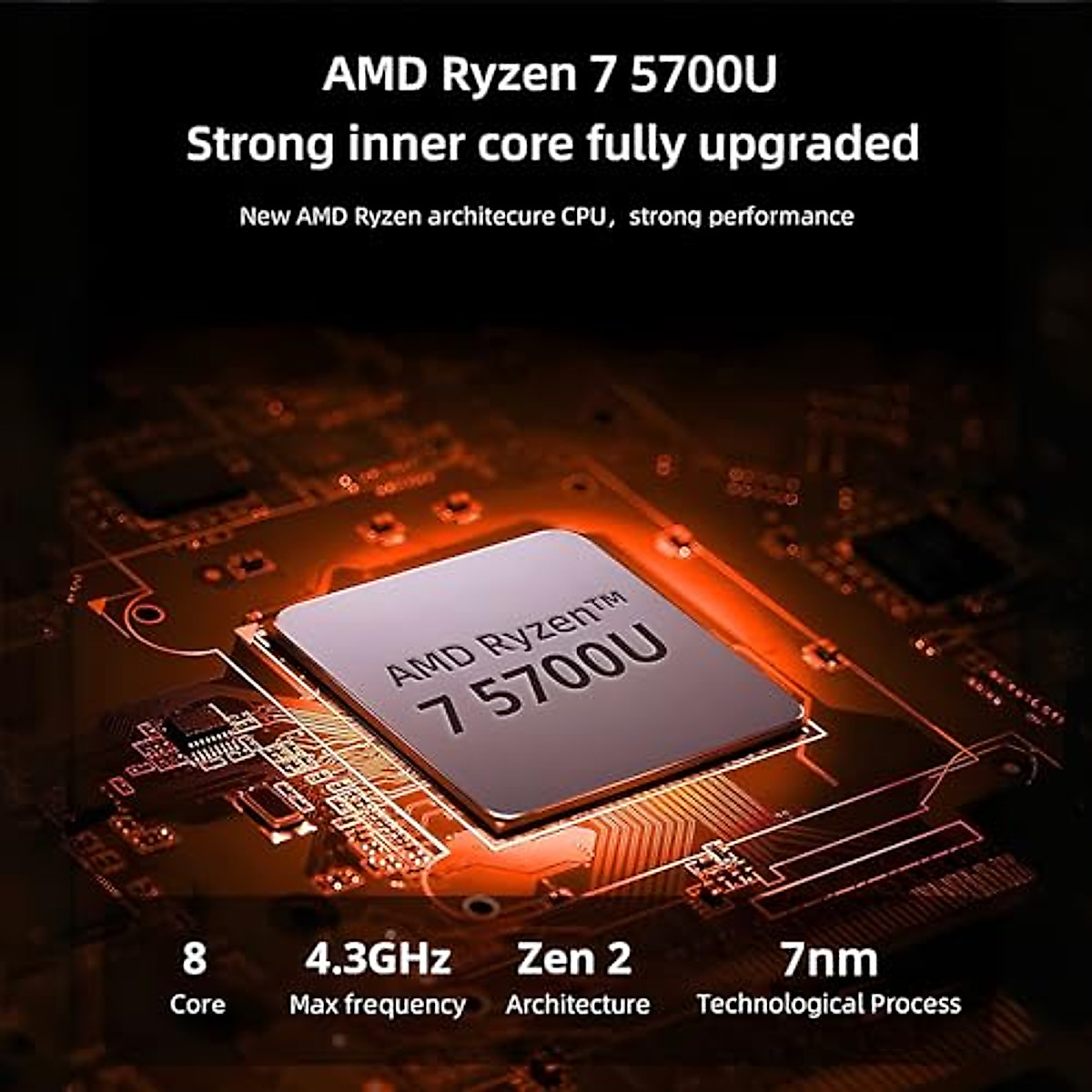 Lenovo Flex 5 Laptop, 14.0" FHD Touch Display, AMD Ryzen 7 5700U, AMD Radeon Graphics, Backlit Keyboard, Fingerprint Reader, Long Battery Life, Windows 11 (16GB RAM | 1TB PCIe SSD)