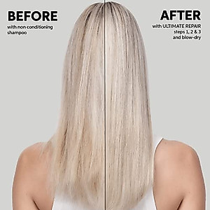 Wella Professionals ULTIMATE REPAIR Set, Lightweight Shampoo, Nourishing Conditioner, and Luxury Leave-On Hair Repair Treatment for Damaged Hair, The Ultimate Repair Regimen, 3 Unit Set
