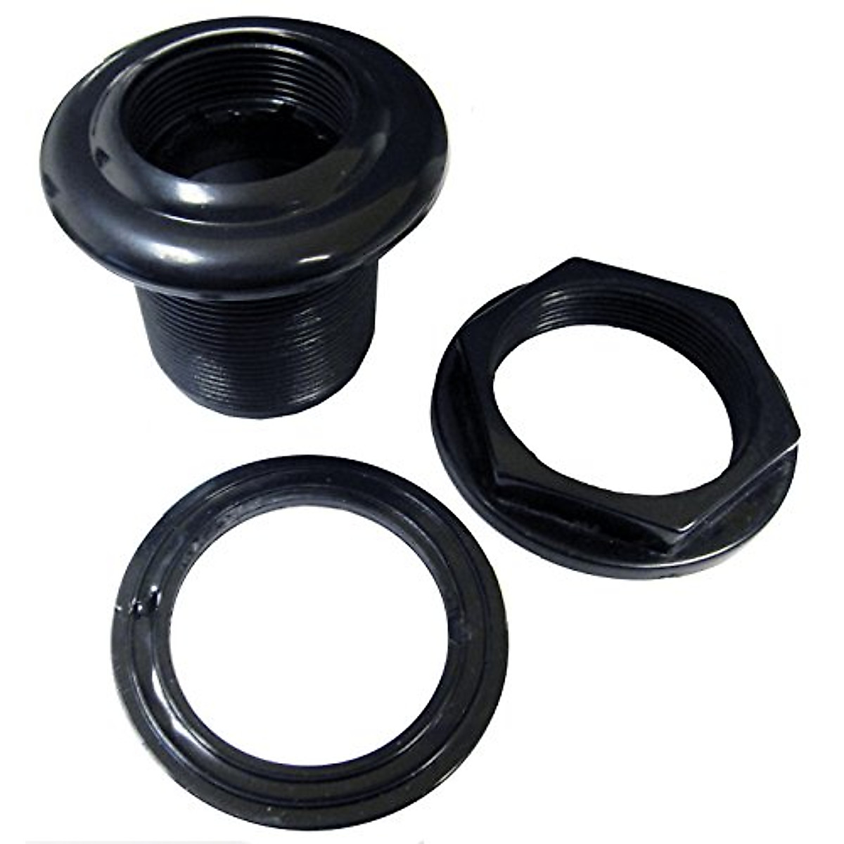 2 Pack - 1.5" Threaded/Slip Bulkhead (AM Brand) - 2" 1/2" Hole Diameter Required.