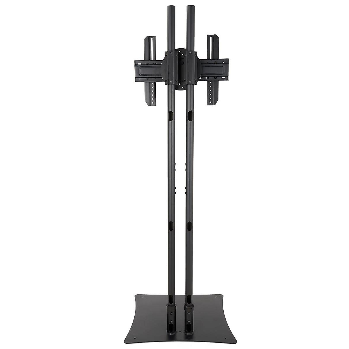 Displays2go 88 x 29 Inches Tall Flatscreen Stands, Supports 32-70 Inch Flat Screen Televisions, Steel Construction – Black (DSTANDBK)