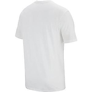 Men's Nike Sportswear Club T-Shirt, Nike Shirt for Men with Classic Fit, White/Black, M