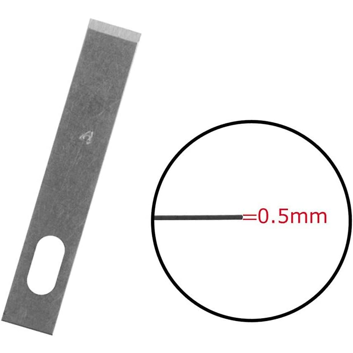 LinaLife 100PCS wholesale Excel Hobby Blade #4 Replacement Stainless Steel Hobby Blade Carbon Steel Craft Fine Knife Blades Hobby Knife Cutting Tool for Art Cutting, Sculpture, Scrapbooks