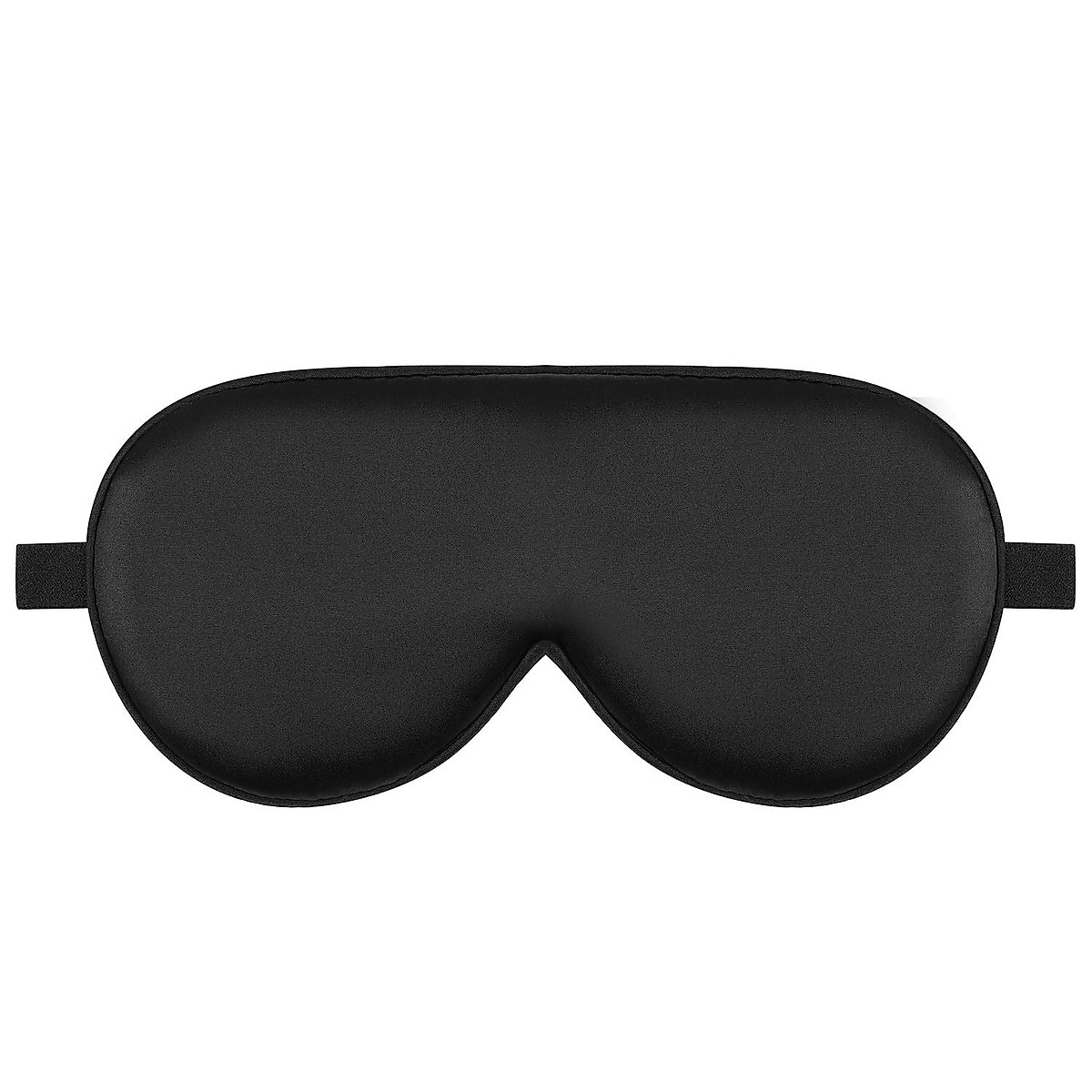 Alaska Bear Silk Sleep Mask and Cloud Soft Eye Cover for Sleeping Organic Mulberry Silk Genuine, Naturally Hypoallergenic & Non-Absorbent, Gender-Neutral (Black)