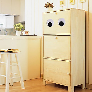 DIYASY 2 Inch 3 Inch 4 Inch Large Googly Wiggle Eyes with Self-Adhesive 8 Pcs for Christmas Decorations