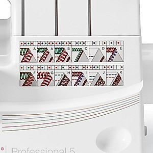 SINGER | Professional 14T968DC Serger Overlock with 2-3-4-5 Stitch Capability, 1300 Stitches per minute, & Self Adjusting - Sewing Made Easy,White