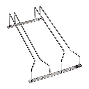 Happy Lifestyles Stainless Steel 1/2/3 Rails Cabinet Wine Glasses Rack 20" 2 rows