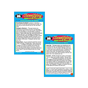 Super Duper Publications | Classifying Fun Deck Flash Cards | Educational Learning Resource for Children