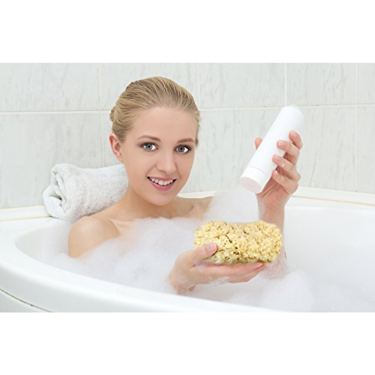 Real Natural Sea Sponges Multipack - 5pc Spa Gift Set in Premium Bag, Kind on Skin, for Bath Shower Facial Cleansing, Pamper Moms Brides Girlfriends & Teens by Constantia Beauty®