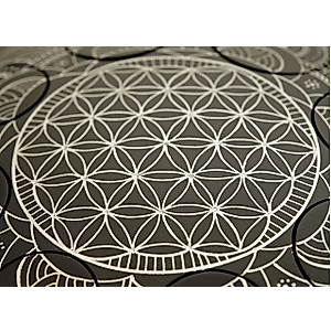 GUDA DRUM Freezbee Flower of Life with Rope Decoration and Perfect Travel Bag