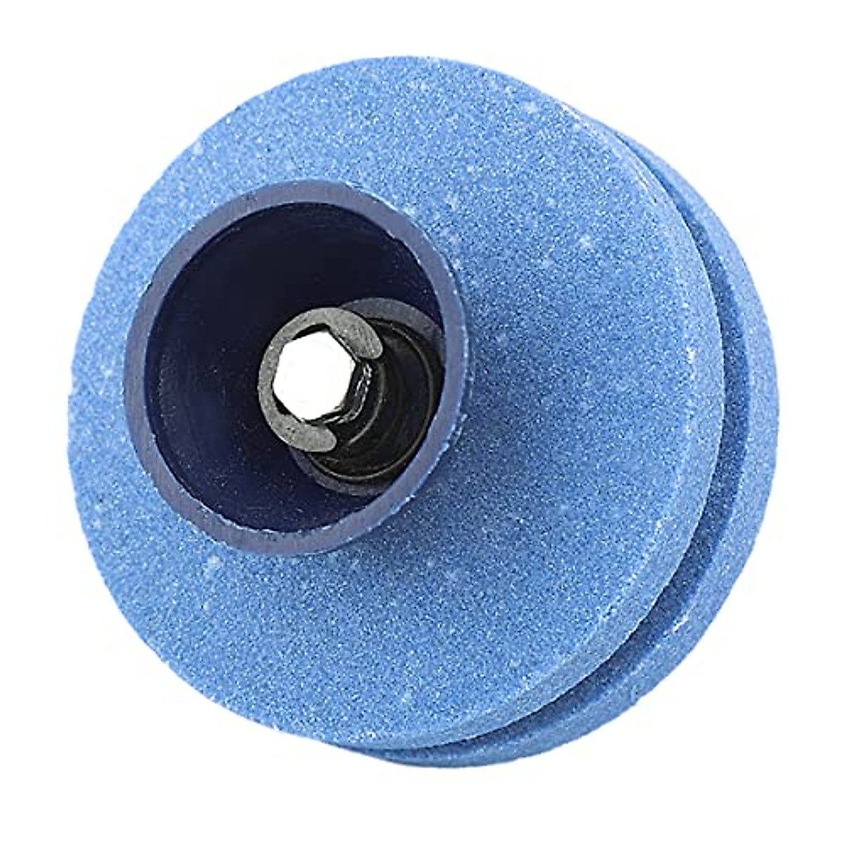 Adefol 4 Pcs Double Layer Lawn Mower Blade Sharpener with Blade Balancer for Any Power Drill Hand Drill High Temperature Resistance Not Easy Damage