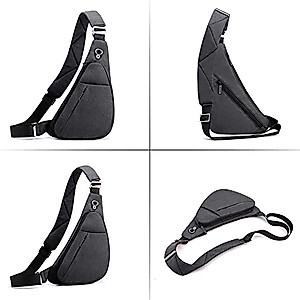 Peicees Sling Bag For Men Women Crossbody Backpack Shoulder Bag Man Purse Personal Pocket Chest Bag For Hiking Travel