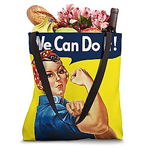 WE CAN DO IT Rosie the Riveter Vintage Feminist Icon Gift Tote Bag