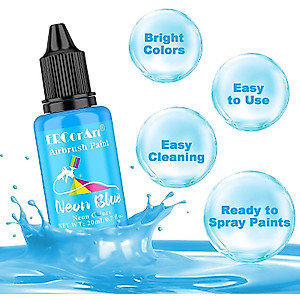 Airbrush Paint Set - 30 Colors Ready to Spray Airbrush Kit with 2 Cleaning Brush, Water Based Acrylic Air Brush Paint for Metal, Plastic Models, Artists - 0.7fl oz