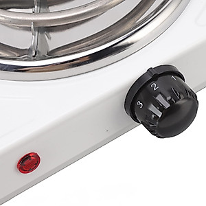 Electric Countertop Stove, 2000W Multifunctional 2 Portable Cooking Stove Electric Hot Plate Double for Home and Outdoor (110V)