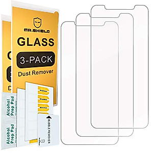 Mr.Shield [3-PACK] Designed For iPhone XR/iPhone 11 [Tempered Glass] Screen Protector with Lifetime Replacement
