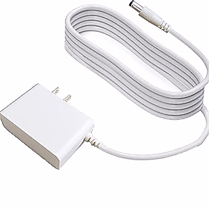 6V Baby Swing Power Cord AC Adapter Compatible for Fisher Price Ingenuity Cradle Swing, Boutique, SmartSize 2-in-1, Rainforest Cradle, Butterfly Ocean Wonders Swing Charger Supply Cable 6.6FT white