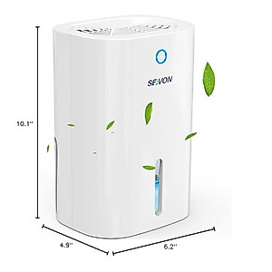 Dehumidifiers for Home, SEAVON Dehumidifier with Remote Controller, Working Modes Portable Dehumidifiers Perfect for Bedroom, Bathroom, Basement, RV