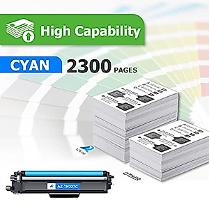 Aztech Compatible TN227 TN227C Toner: Cartridge Replacement for Brother TN227 TN227C TN-227C TN223C MFC-L3750CDW MFC-L3770CDW HL-L3290CDW HL-L3270CDW HL-L3230CDW MFC-L3710CW Printer (Cyan, 1-Pack)