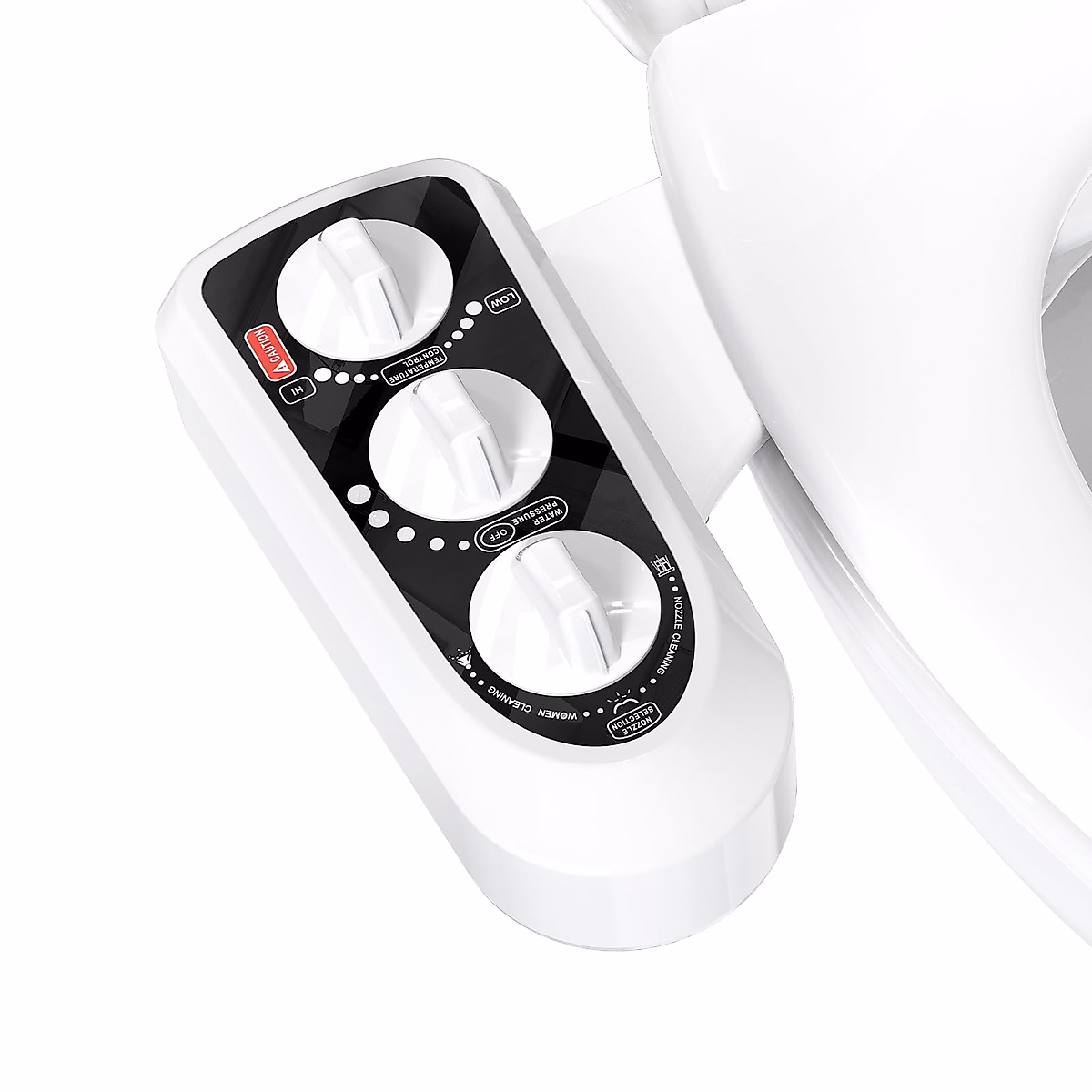 Bidet Attachment for Toilet Hot and Cold, Non-Electric Mechanical Bidet Bidet Toilet Attachment with Dual Nozzle, Rear &Feminine Wash, Fresh Water Sprayer with Adjustable Water Pressure