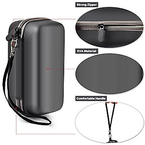 casmilee Case Compatible with Anker 737/735/ 736/717 USB-C Portable Charger Power Bank, Fast Foldable Wall PowerBank Bag for GaN Prime Nano II AC Adapter, Powercore Pocket for lights Cable - Black