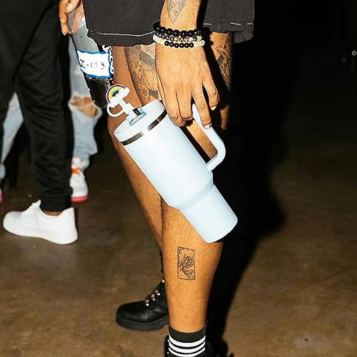 Oddyami 10Pcs 10mm Straw Cover Toppers for Stanley 30&40 Oz Tumbler Cups, Cute Straw Covers Cap for Stanley Cup, Silicone Daisy Drinking Straw Tips Lids Protectors for Stanley Cups Accessories