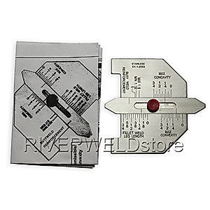 RIVERWELD Automatic Weld Size Fillet Weld Butt Weld Welding Gauge Stainless Steel Inch Inspection Gauge