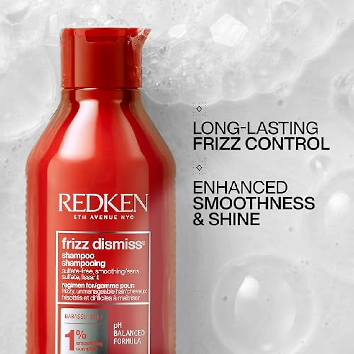 Redken Frizz Dismiss Shampoo | For Frizzy Hair | Smooths Hair & Manages Frizz