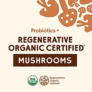 Cave Pets, Super Blend Powder, Mushroom Mycelium and Dog Probiotic Supplement for Immunity and Digestive Health Support, Reishi & Probiotics, 90 Servings