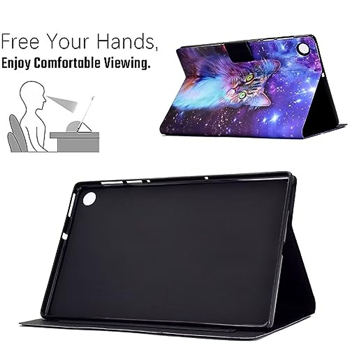 Compatible with/Replacement for Tablet PC Samsung Galaxy Tab A8 10.5 inch 2021 SM-X200/X205/X207 PU Leather Flip Cover Stand Wallet Case XXDY10(3)
