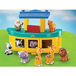 Fisher-Price Little People Noah's Ark playset with 9 figures for toddler and preschool pretend play ages 1 to 5 years