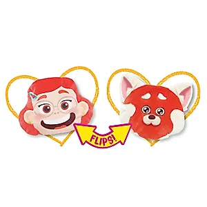 Disney and Pixar Turning Red Meilin Lee Reversible 11-inch Plushie Character Head, Kids Toys for Ages 3 Up by Just Play