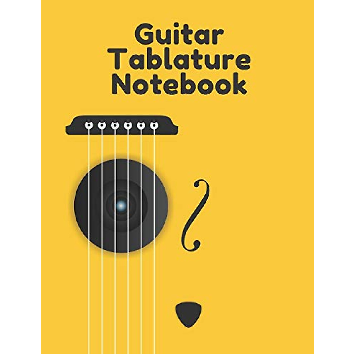 Guitar Tablature Notebook: 150 sheets of paper with 7 blank chord diagrams and 7 staves per page, 8.5 x 11 inches