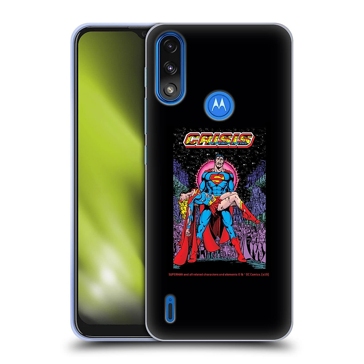 Head Case Designs Officially Licensed Superman DC Comics Supergirl Crisis on Infinite Earths Famous Comic Book Covers Soft Gel Case Compatible with Moto E7 Power/Moto E7i Power