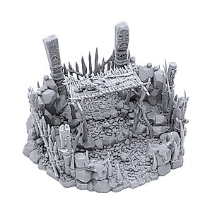 Burial Platform DND Terrain for Dungeons and Dragons, 28mm Miniature Wargaming, Tabletop RPGs, Wargame Scenery