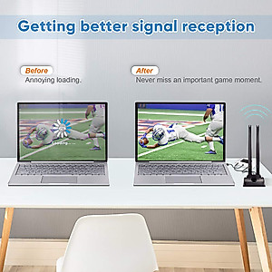 Bingfu 4G LTE Antenna 6dBi Magnetic Base MIMO TS9 Antenna Compatible with Verizon AT&T T-Mobile Sprint 4G LTE Mobile Hotspot MiFi Router Cellular Mobile Broadband Modem USB Modem Dongle Adapter