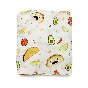 Loulou Lollipop Soft Baby Swaddle Blanket Muslin Wrap Receiving Blanket for Newborn to Toddler Girl and Boy, Large 47” by 47” - Taco…